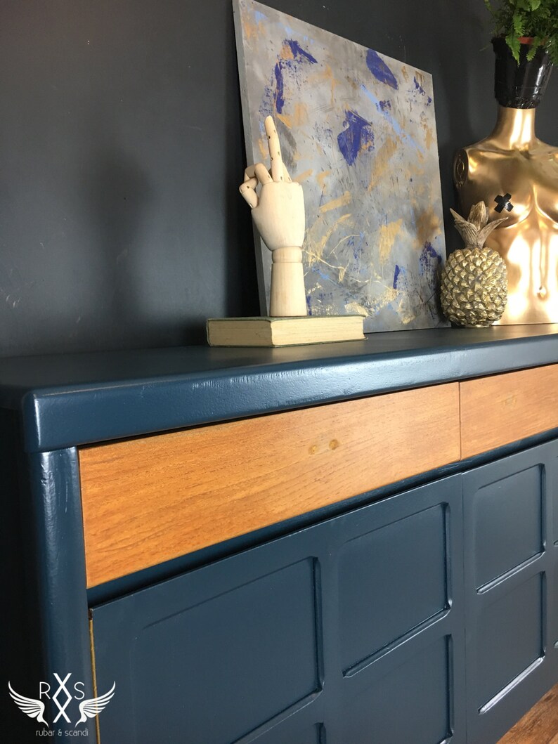 Nathan Sideboard Painted in Farrow and Ball Hague | Etsy