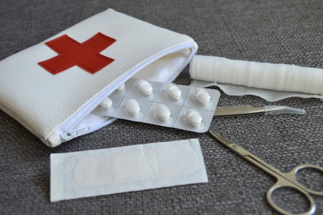 Vegan Leather First Aid Pouch, Red Cross Medicine Bag - Etsy