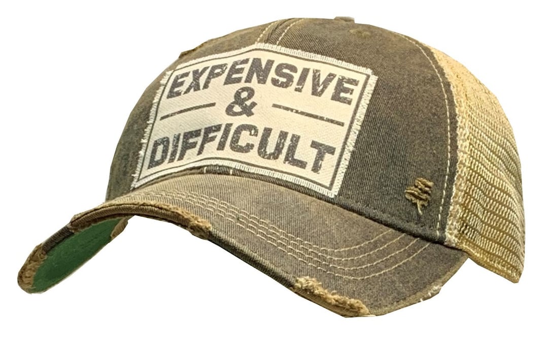 Expensive & Difficult Distressed Trucker Cap | Women's Trucker Cap ...