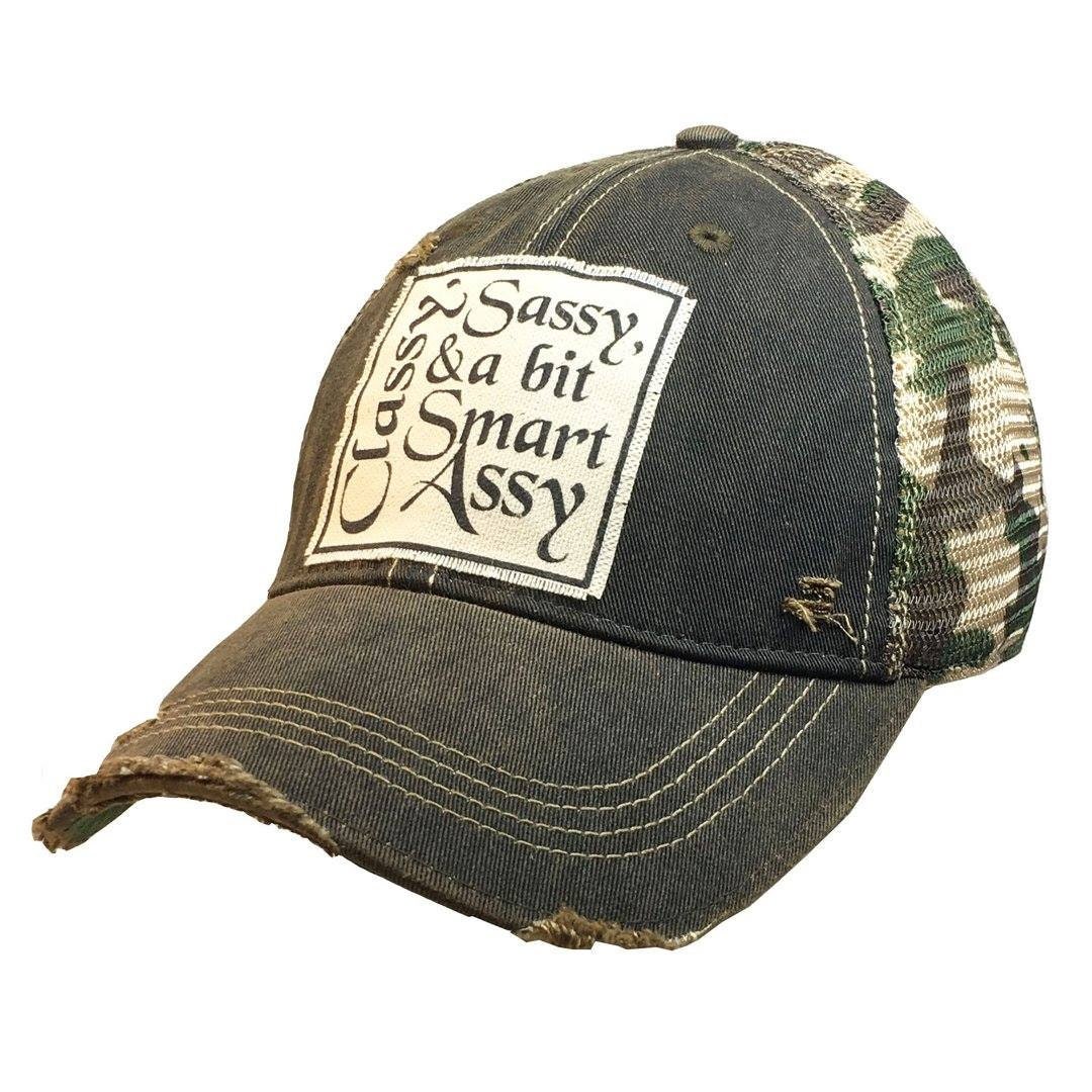 Classy Sassy & a Bit Smart Assy Distressed Trucker Cap | Mom's Trucker ...