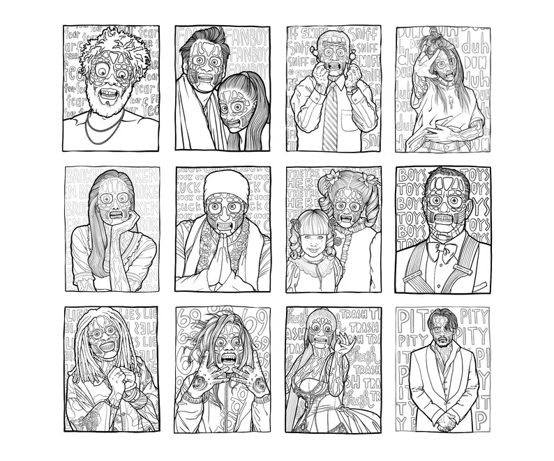 They Live Coloring Book Digital Download - Etsy