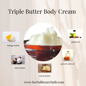 Wholesale 1 Gal Triple Butter Body Cream. Shea, Cocoa Butter and Mango ...