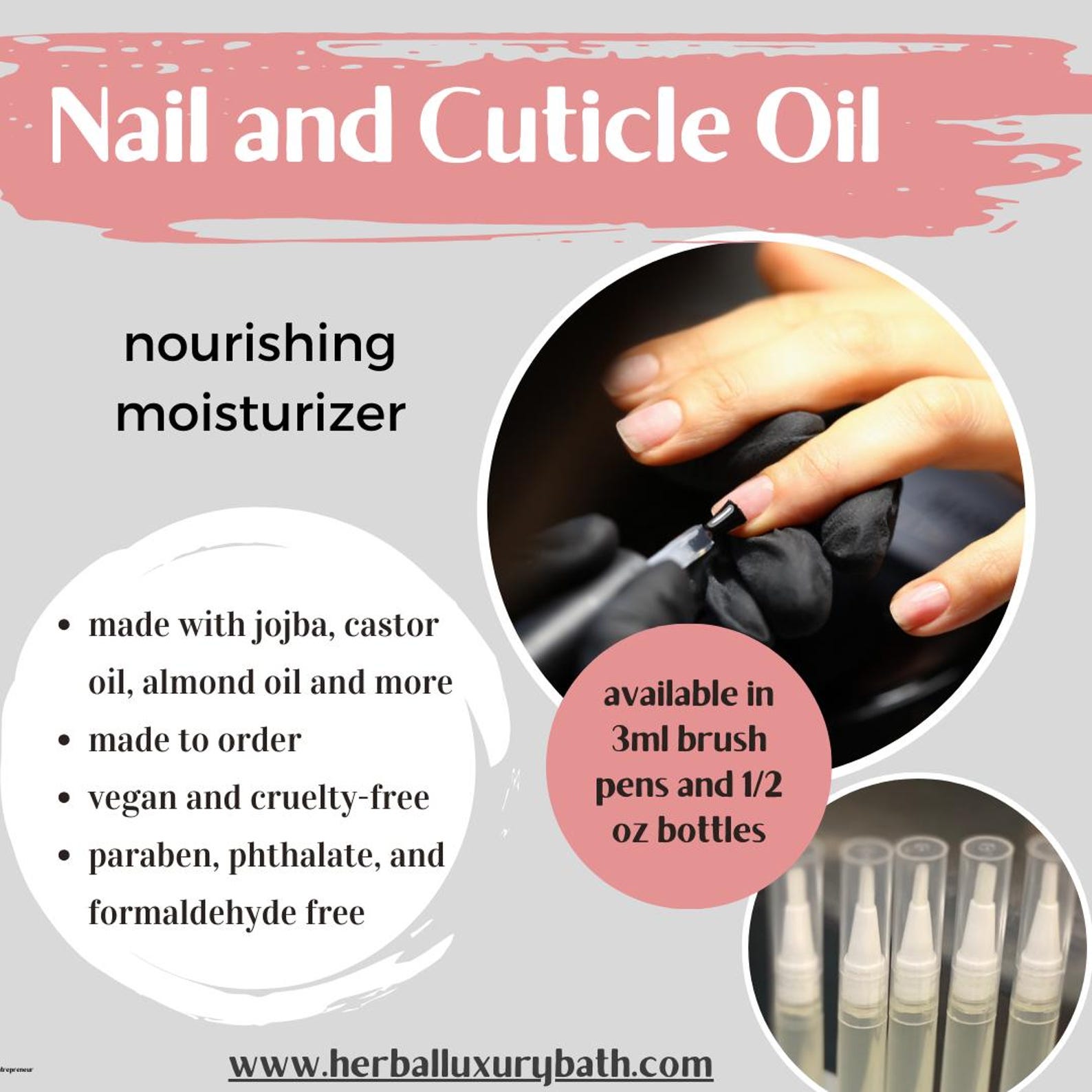 Half Gallon Nail and Cuticle Oil. Bottle and Sell as Your Own. Resale ...