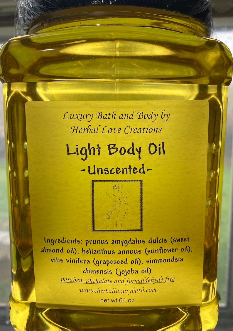 Half Gallon Wholesale Light Body Oil - Etsy