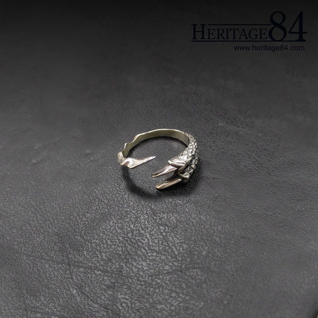 Silver Claw Ring, Adjustable Pinky Ring, Three Claws Pinky Finger Ring ...