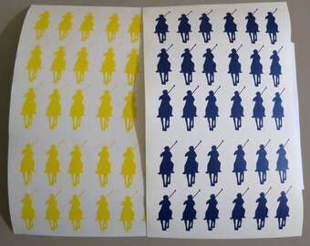 Set of 12 Polo Player Vinyl Decal Polo Horse Decal Stickers | Etsy