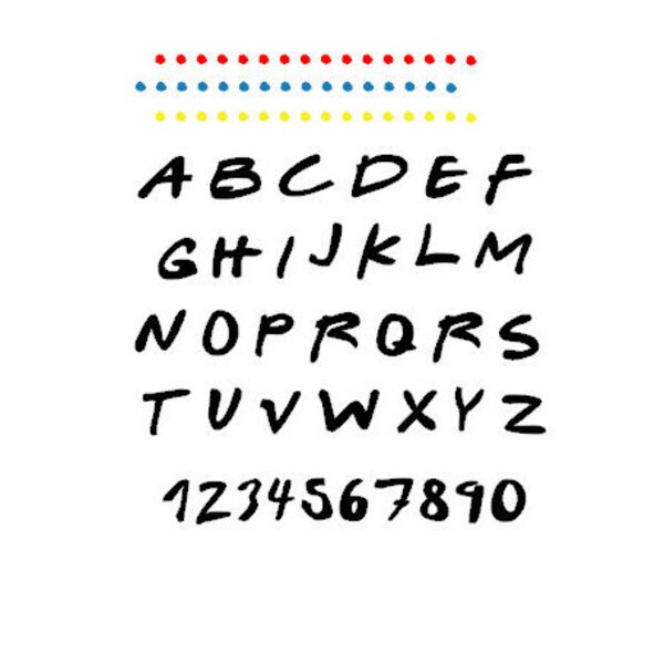 Friends Font - Etsy