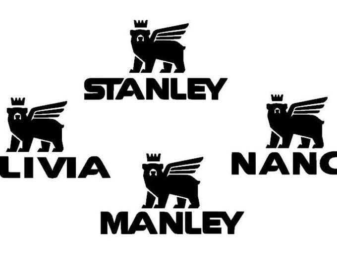 3 X Stanley Vinyl Decals, Stanley Sticker, Stanley Inspired Vinyl Decal ...