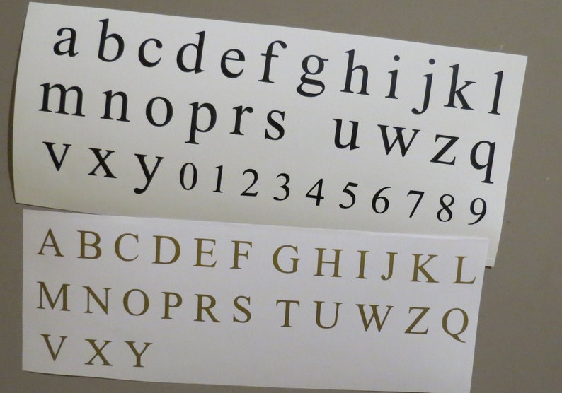 Block Capital Letter Vinyl Alphabet - Etsy