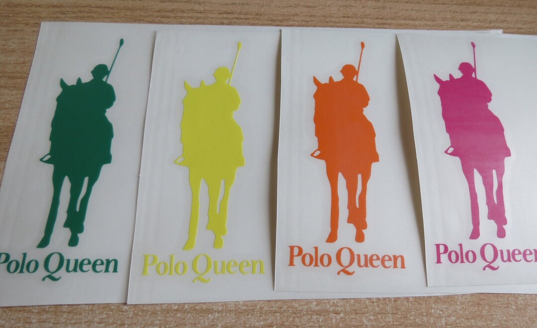 Set of 4 Size 4 10 Polo Player Vinyl Decal, Polo Horse Decal Stickers ...