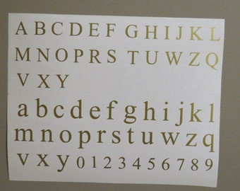 Corsiva Font Alphabet Vinyl Decals , Full Alphabet Capital Letters . - Etsy