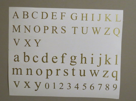 Block Letter Vinyl Alphabet decals Capital letters Home Décor Home ...