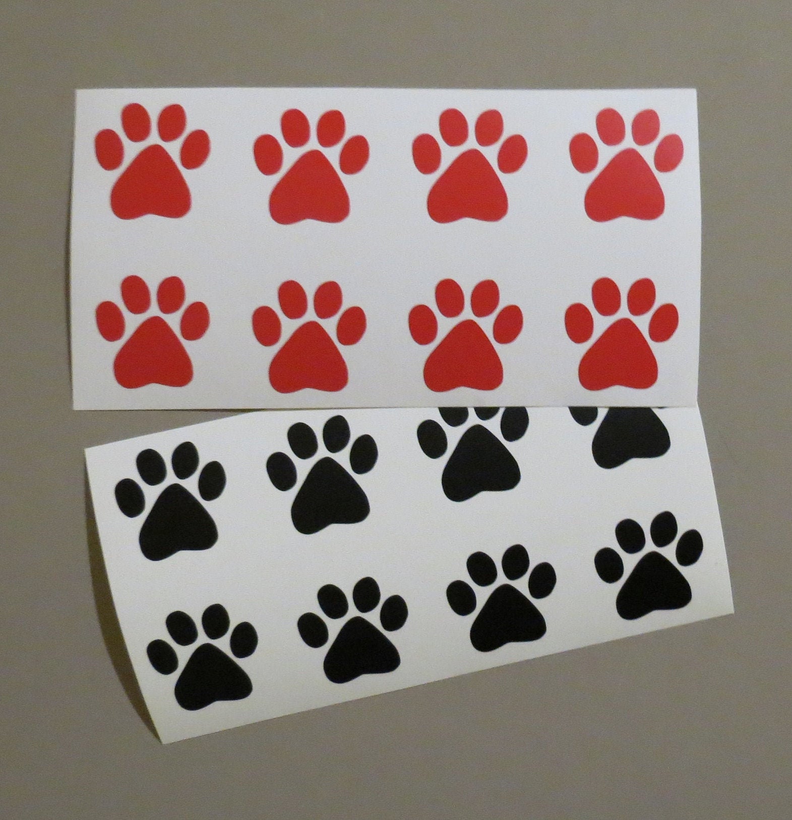 Stickers, Labels & Tags DIY decals/stickers Set of 8 Paw vinyl Decals ...