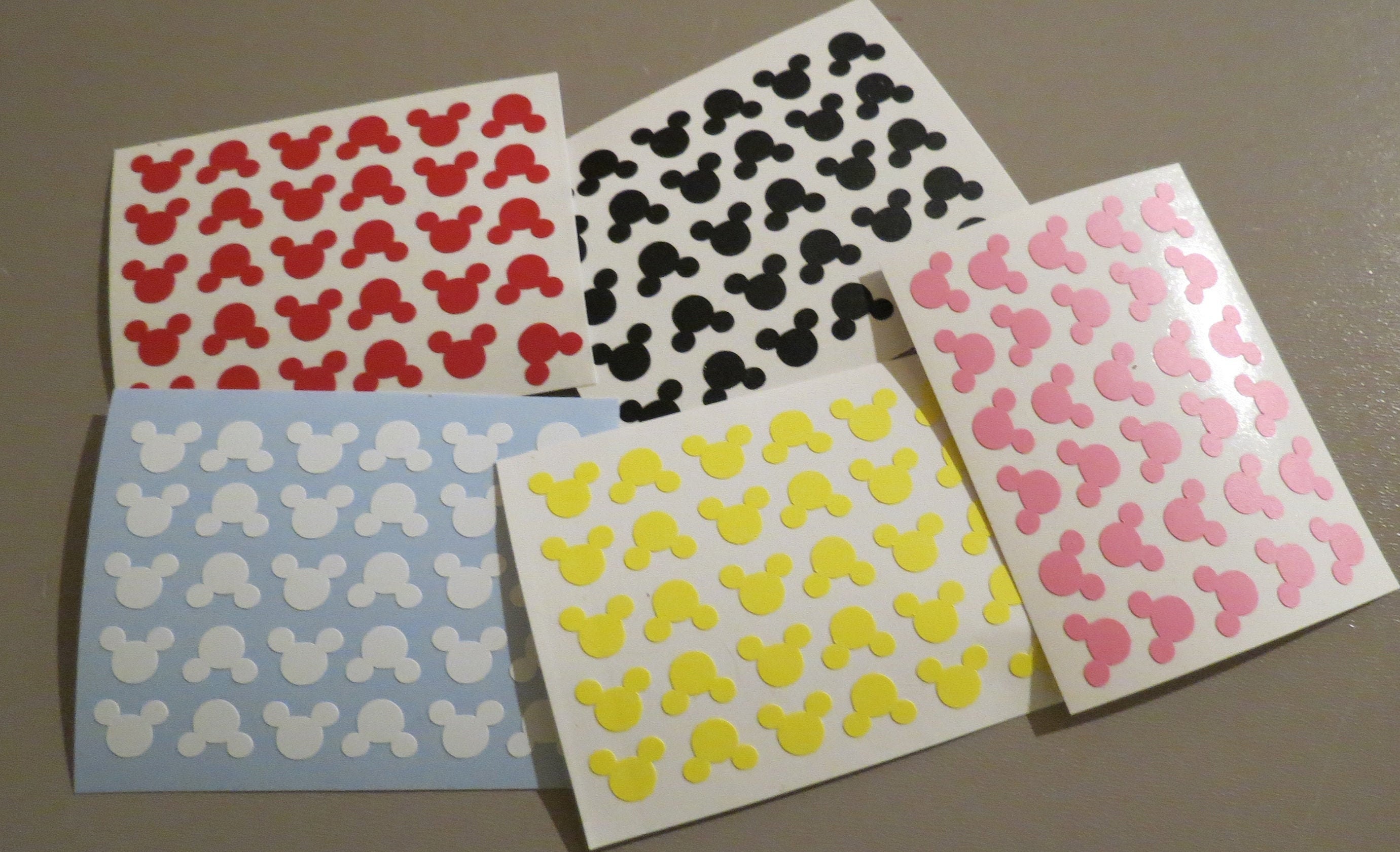 Set of 24 Small Size Mickey Mouse Vinyl Decals. - Etsy