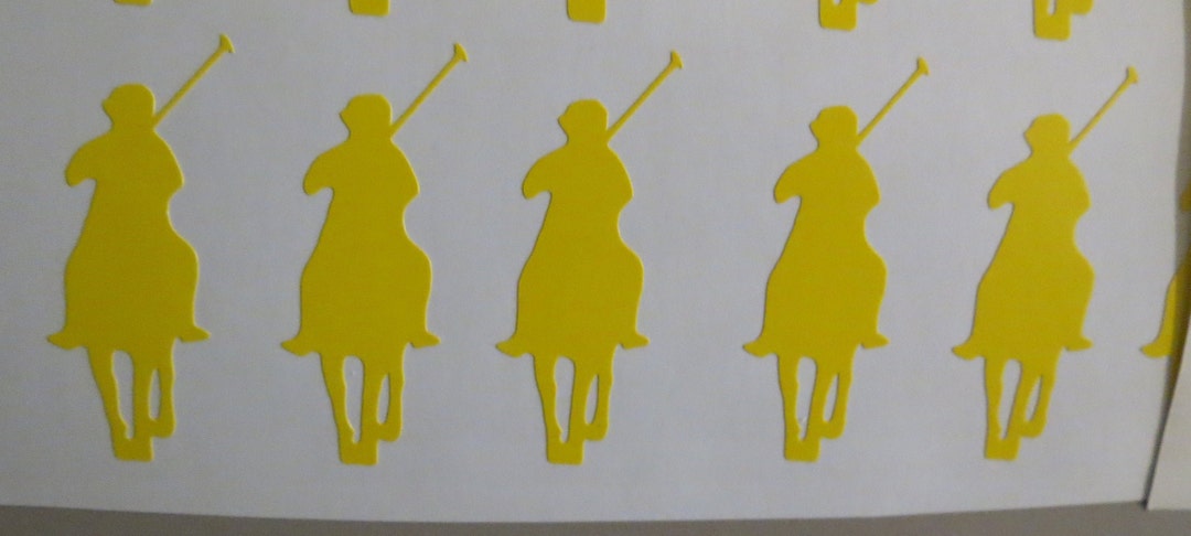 Set of 8 Polo Player Vinyl Decal, Polo Horse Decal Stickers, Party ...