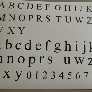 Block Capital Letter Vinyl Alphabet - Etsy