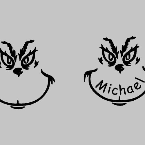 5 Different GRINCH Vinyl Decals set 2 of 2 Free - Etsy