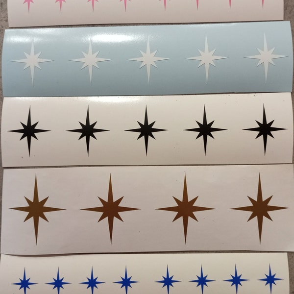 Starburst Stickers - Etsy