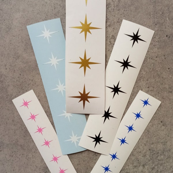 Starburst Stickers - Etsy