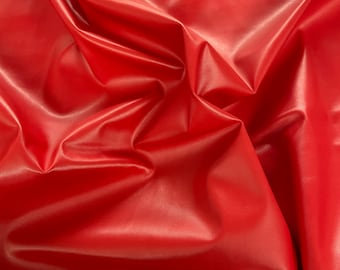 Red Leather Fabric | Etsy