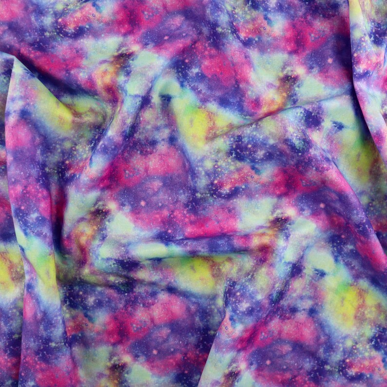FS1019 Space Tie Dye Digital Print Cotton Fabric Design Craft Quilting ...