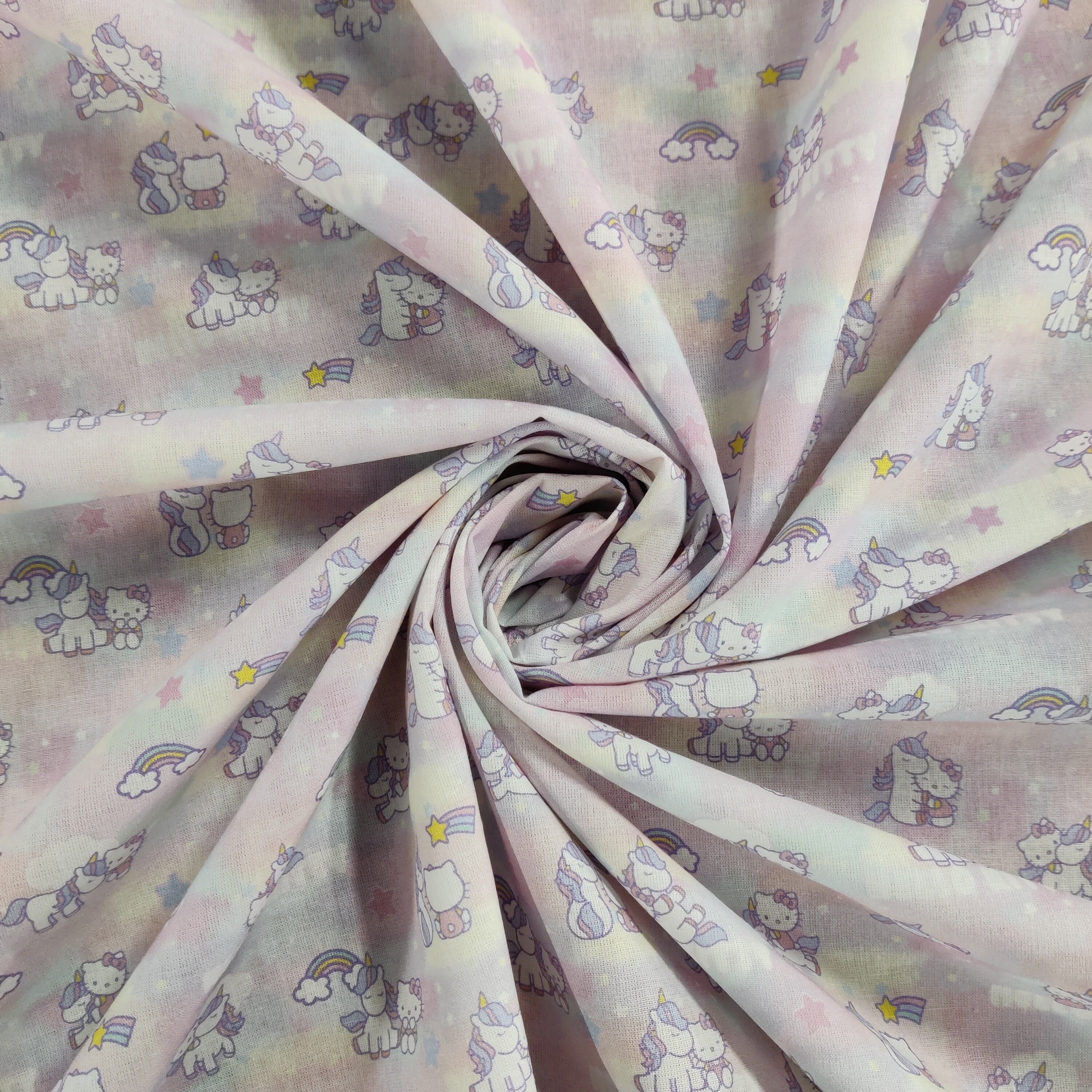 FS892_3 Hello Kitty Candy Floss Cotton Fabric Design Craft | Etsy