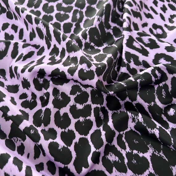 Purple Giraffe Print Fabric