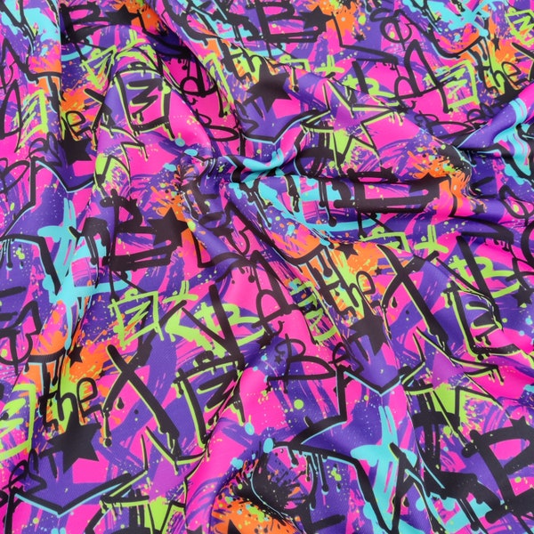 Graffiti Fabric - Etsy