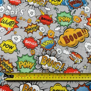 FS161_4 Exclusive Grey Comic Boom Bang Pow Knock What Oops Wow - Etsy