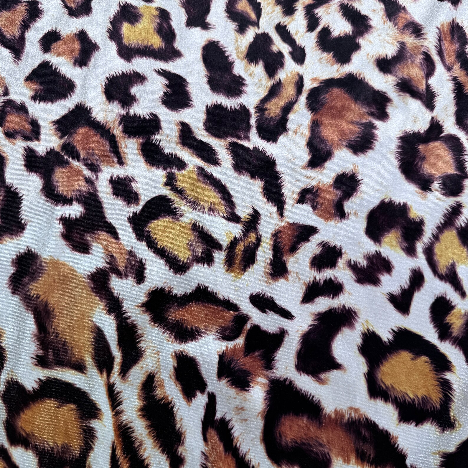 FS1264 Leopard Skin Wildlife Print on High Quality Dress Making Jersey ...