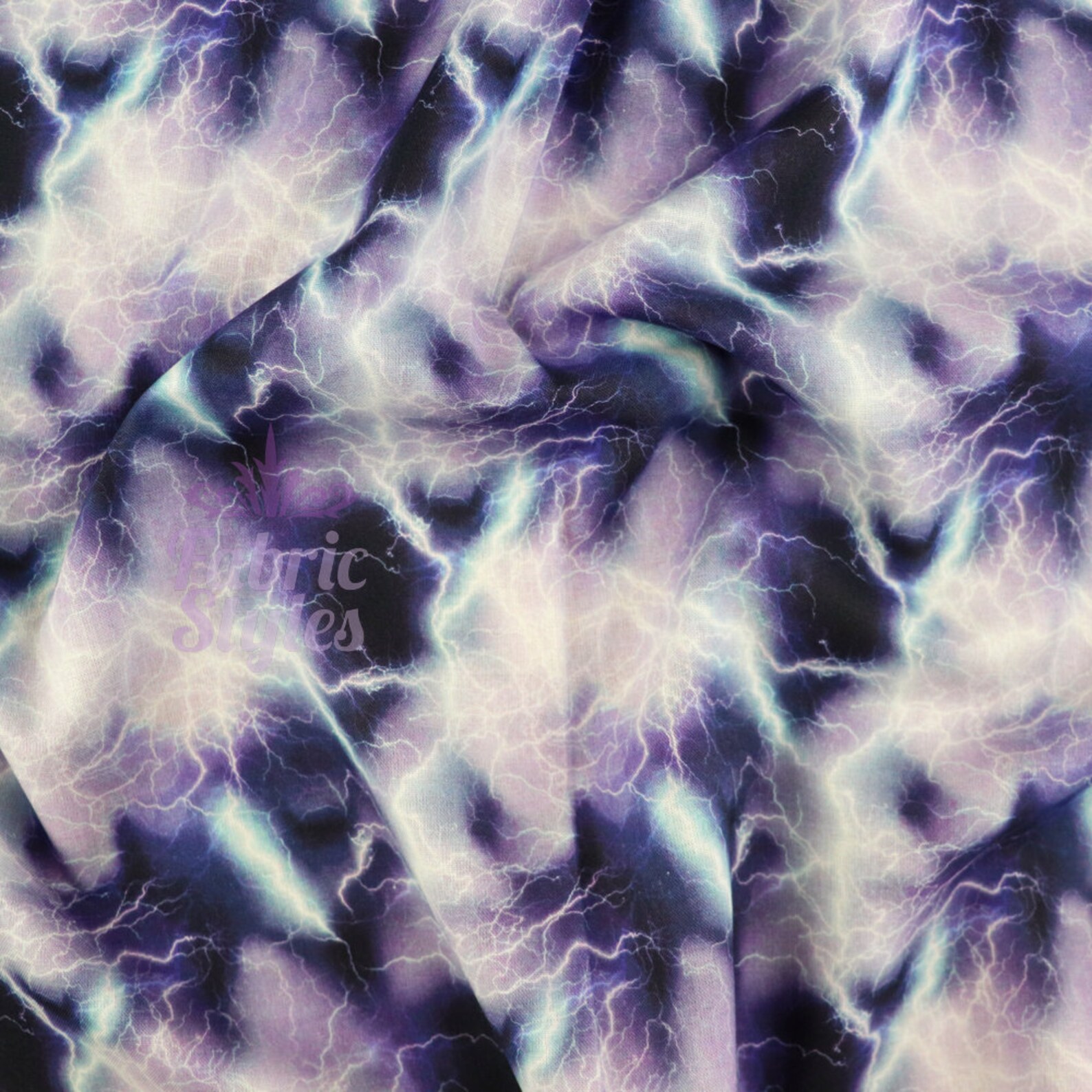 FS1018 Lightning Tie Dye Digital Print Cotton Fabric Design - Etsy UK