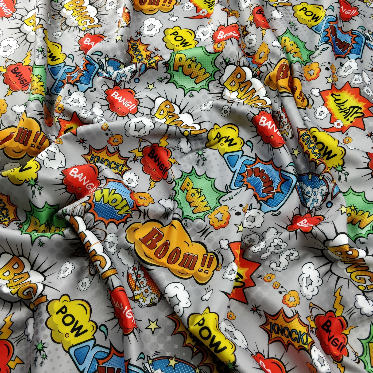 FS161_4 Exclusive Grey Comic Boom Bang Pow Knock What Oops Wow | Etsy