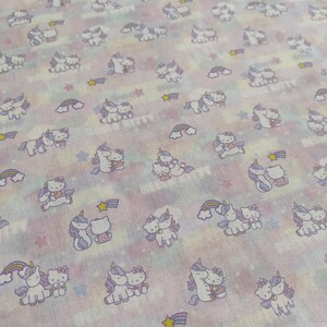 FS892_3 Hello Kitty Candy Floss Cotton Fabric Design Craft Quilting ...