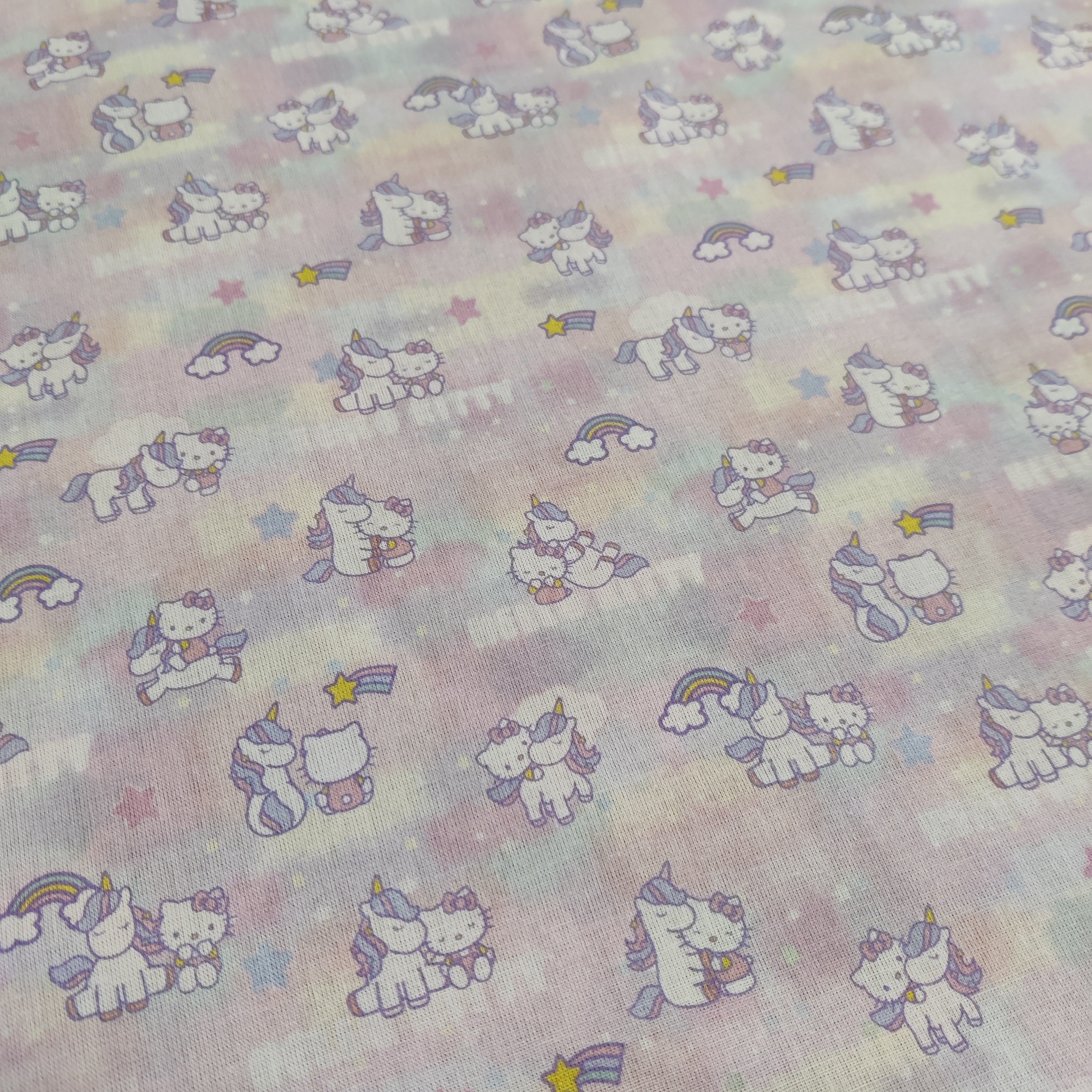 FS892_3 Hello Kitty Candy Floss Cotton Fabric Design Craft | Etsy