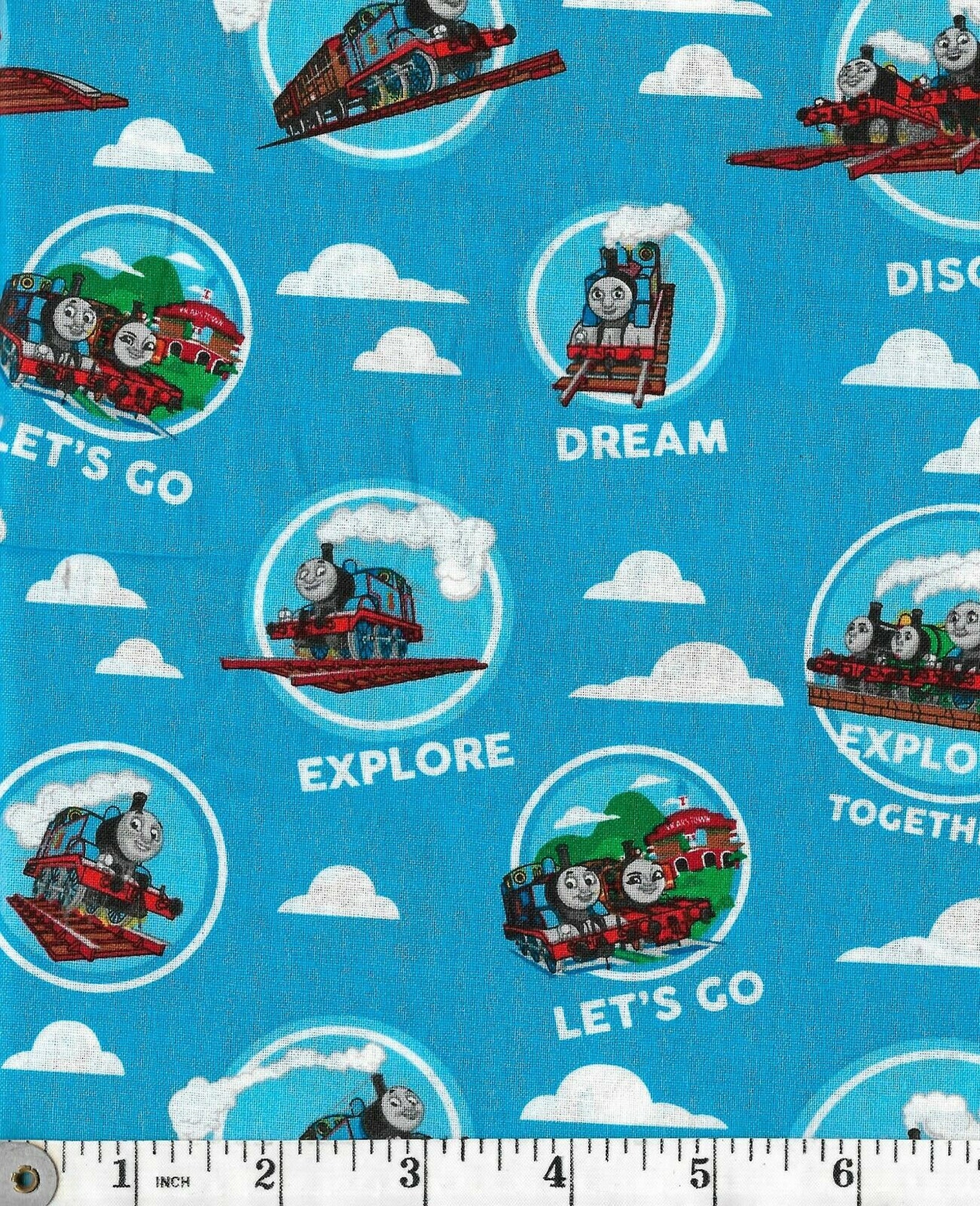 FS907 Thomas the Tank Engine and Friends Trains Cotton Fabric - Etsy