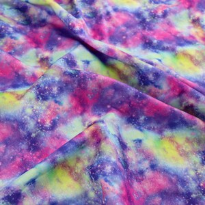 FS1019 Space Tie Dye Digital Print Cotton Fabric Design Craft Quilting ...