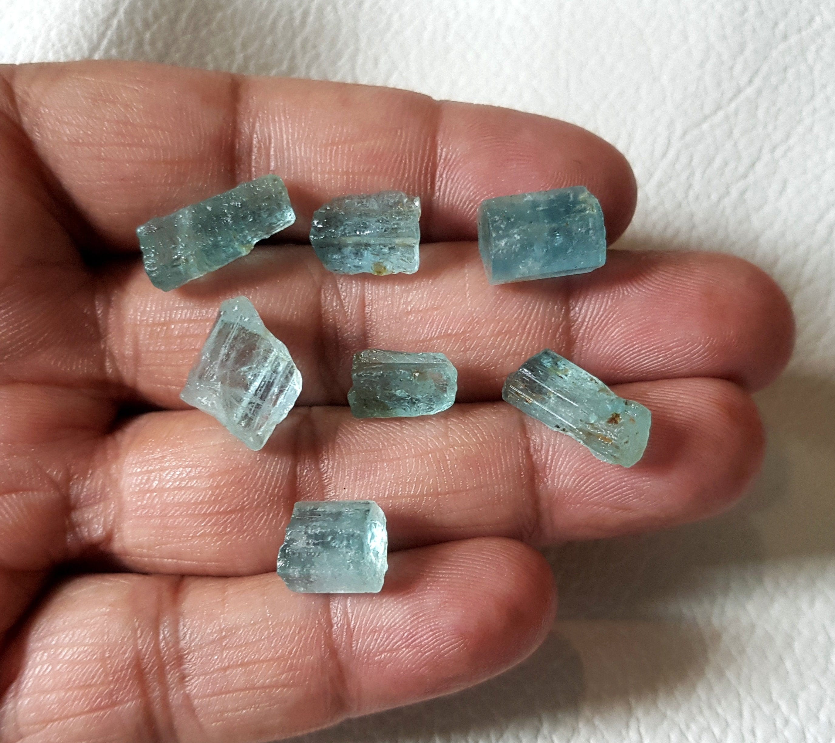 AQUAMARINE Natural Gemstone Raw Rough Stone Aquamarine Loose | Etsy