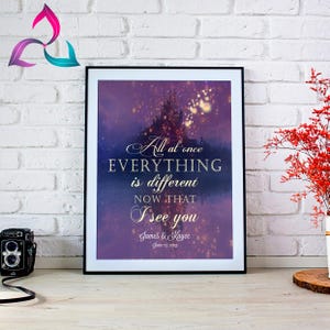 All at Once Everything is Different Now That I See You | Personalized ...