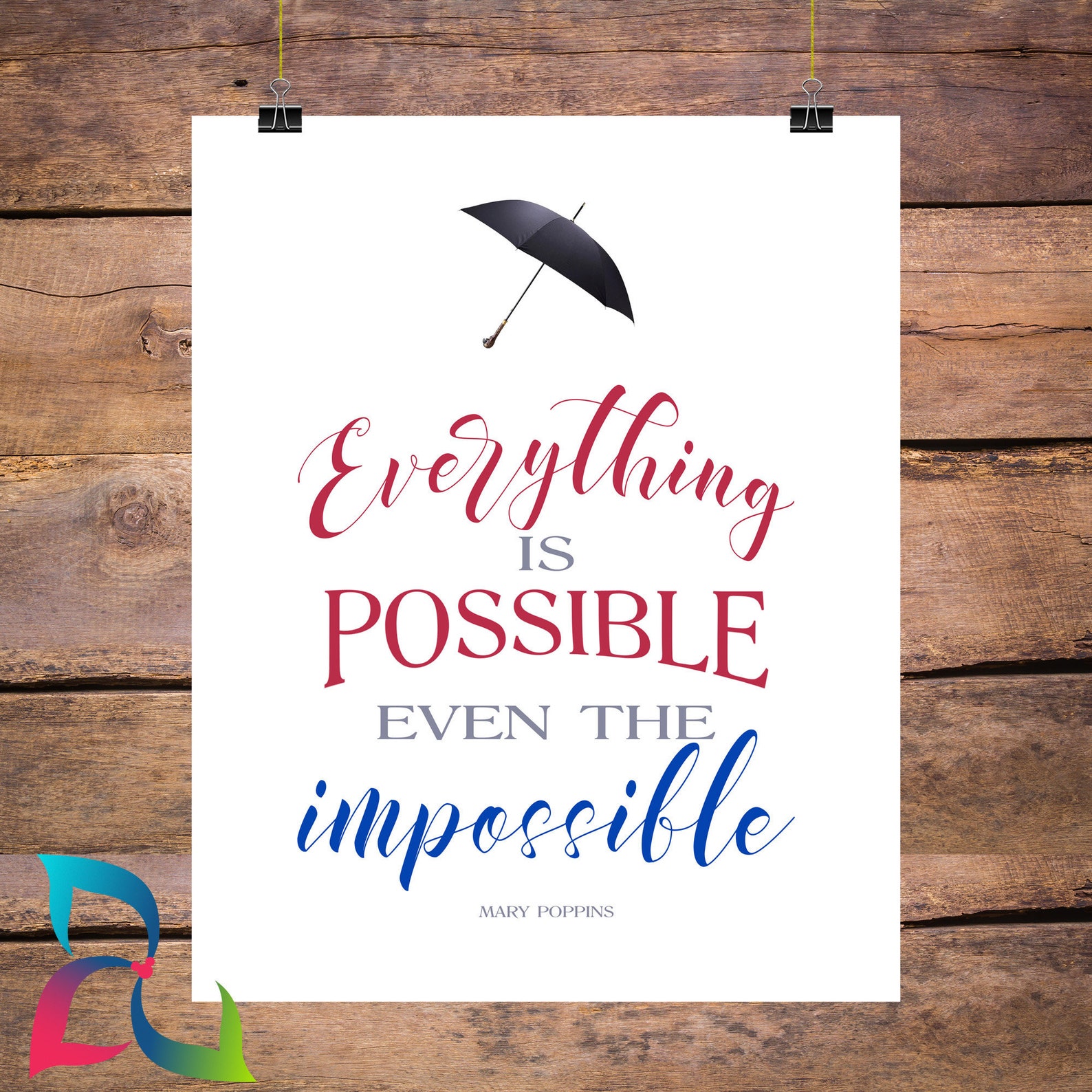 Everything is Possible even the Impossible Print Mary | Etsy