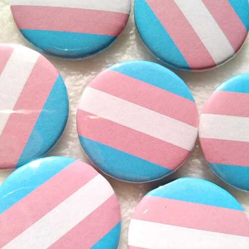 Transgender Trans Classic Pride Flag Pin Badge Pinback Button | Etsy