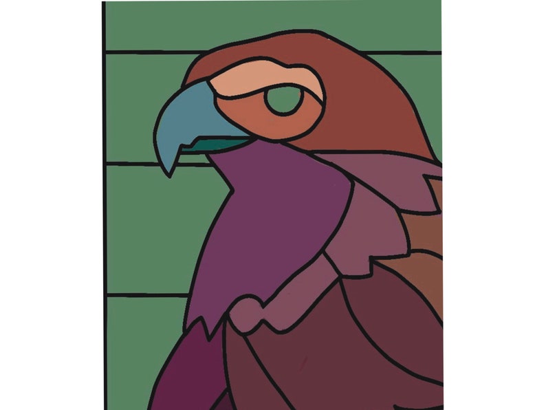 Eagle Stain Glass Pattern - Etsy