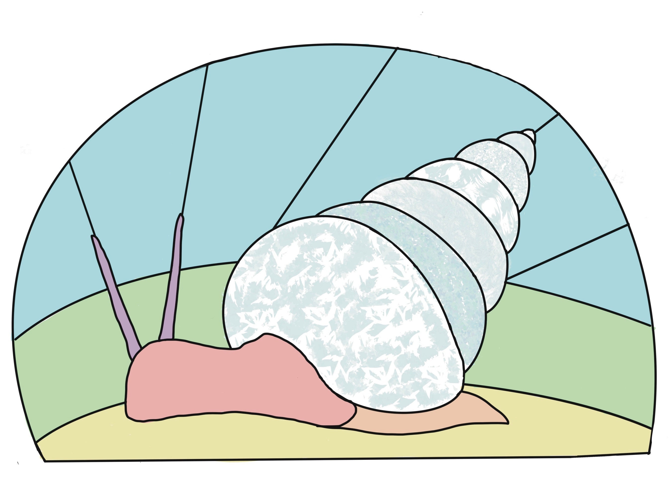 Snail Stained Glass Pattern - Etsy