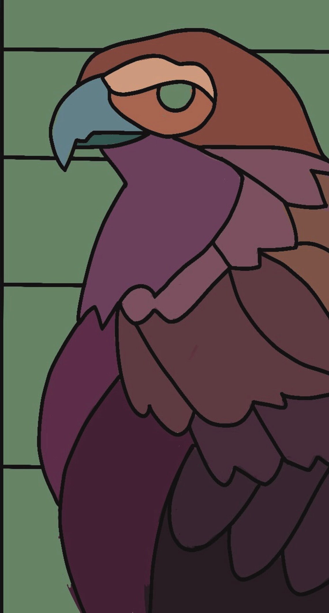 Eagle Stain Glass Pattern - Etsy