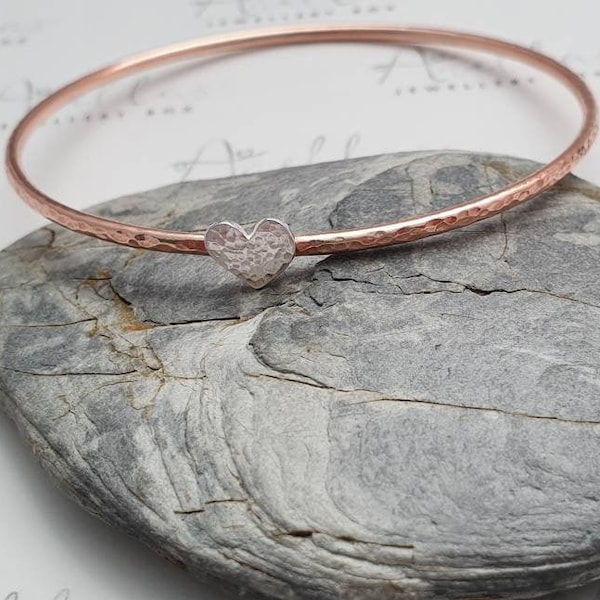 Mixed Metal Bangle - Etsy