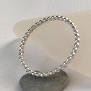 Sterling Silver Beaded Ring, Bubble Ring, Dainty Ring, Silver Ring ...