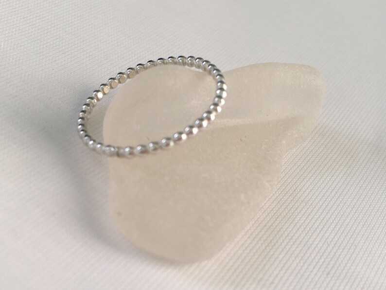 Sterling Silver Beaded Ring Bubble Ring Dainty Ring Silver - Etsy