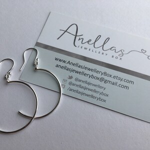 Small Half Hoop Earrings, Half Hoops, Half Circle Earrings, Silver Hoop ...