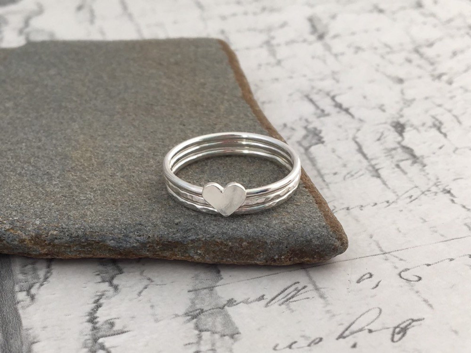 Sterling Silver Stacking Rings Stacking Rings Set Set of - Etsy