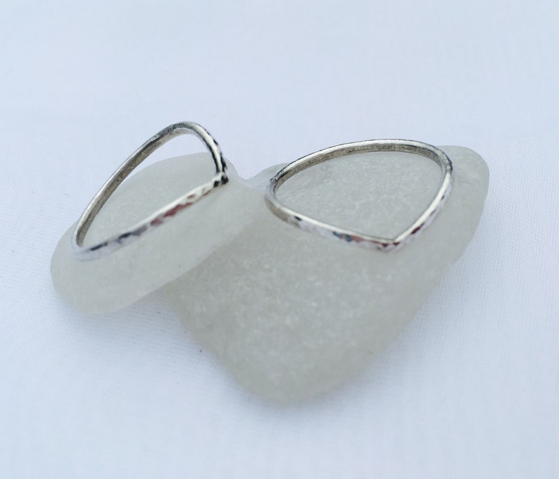 Wishbone Ring Sterling Silver Chevron Ring Minimalist Ring | Etsy