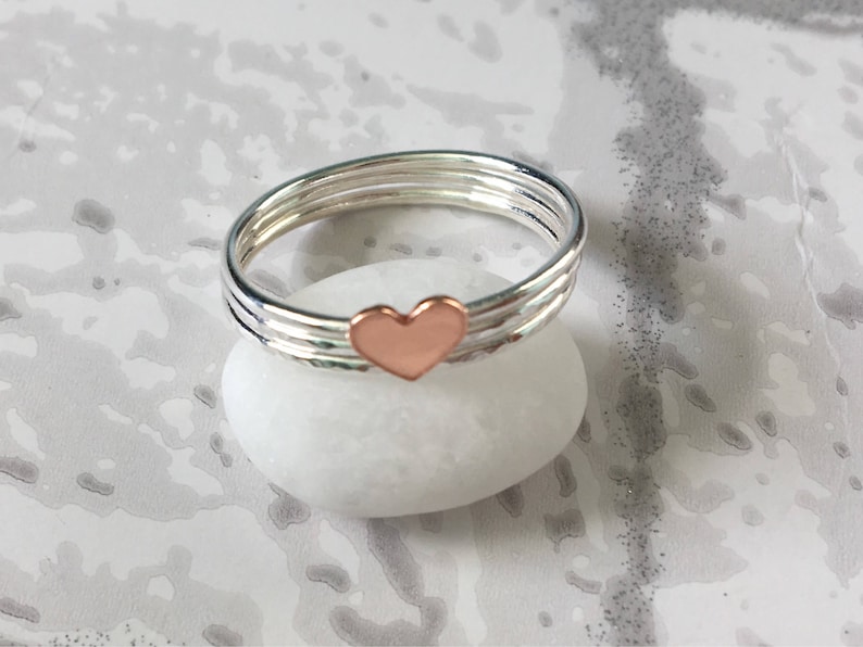 Sterling Silver Stacking Rings Set of Three Rings Stacking - Etsy UK